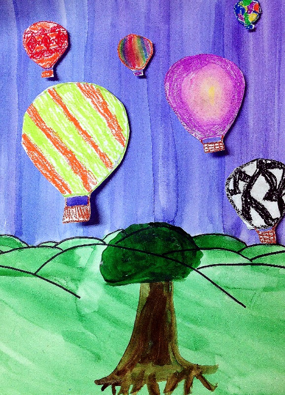 Artfully Me: Hot Air Balloon Art Project